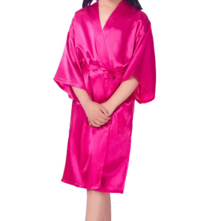 Rose Pink Satin Robe| BoomShuga